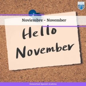 Teach Spanish Months of the Year: November in Spanish