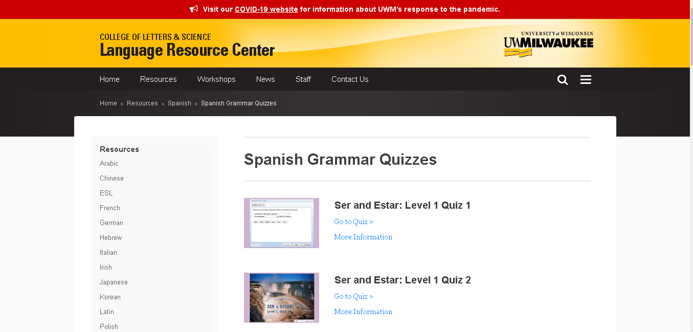 10 Websites to Find Spanish Grammar Practice Online