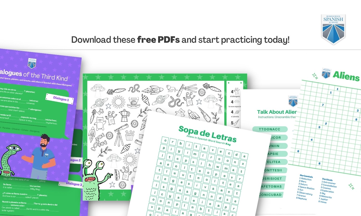 A Kid's Guide to Talking About Aliens in Spanish