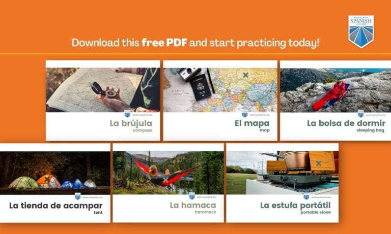 A Vocabulary Guide: Going Camping in Spanish