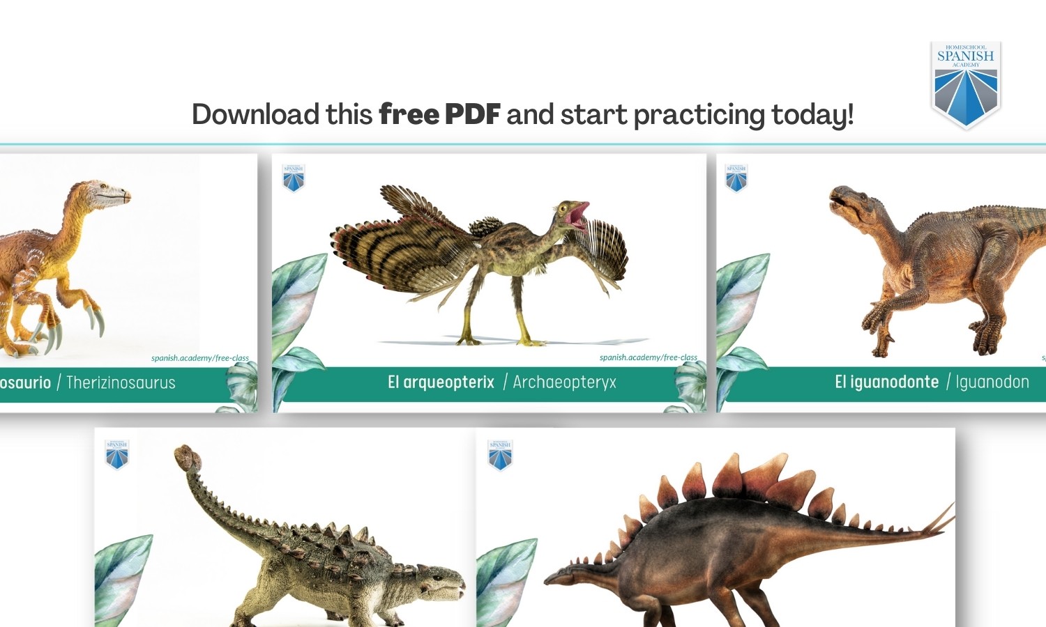 Facts and Activities about Dinosaurs (Free Spanish Lessons for Kids)