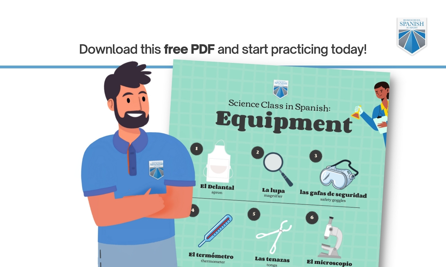 Explosive Science Class Vocabulary in Spanish