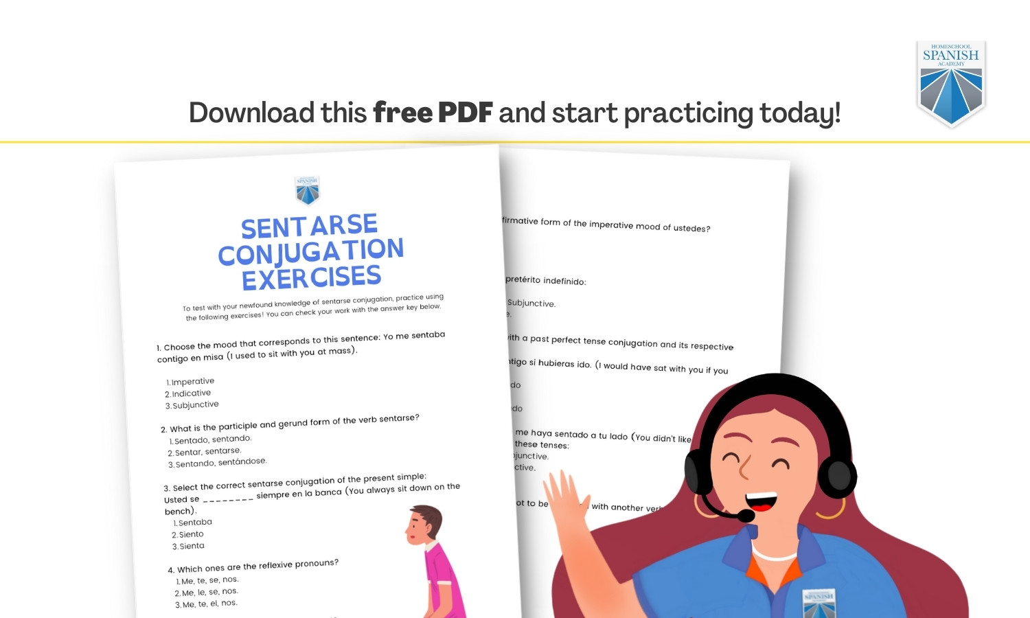 Sentarse Conjugation: Free Spanish Lesson, Quiz, and PDF