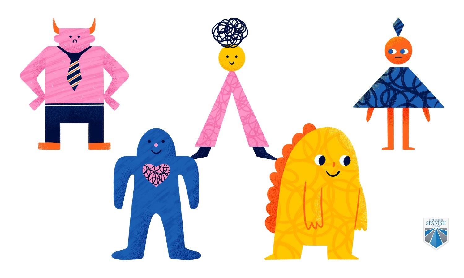 Learn Spanish With Funny Monsters: Descriptions & Anatomy