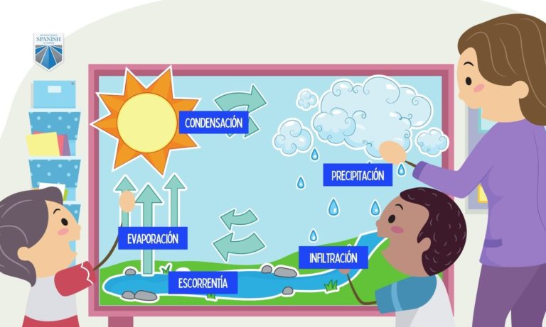 The Water Cycle (Free Spanish Lessons for Kids)