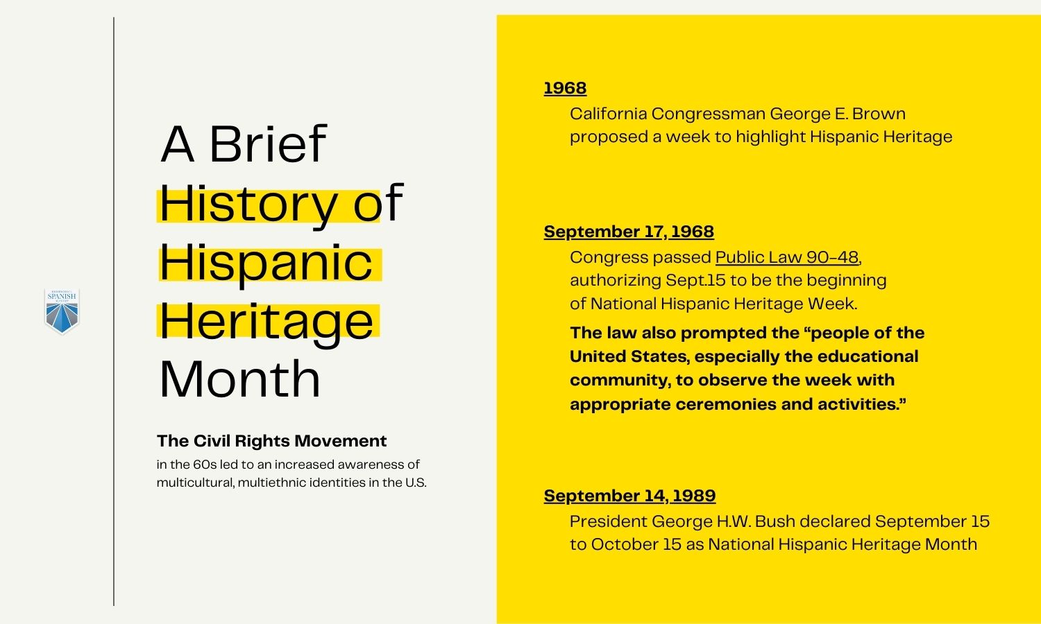 The Origin and History of Hispanic Heritage Month