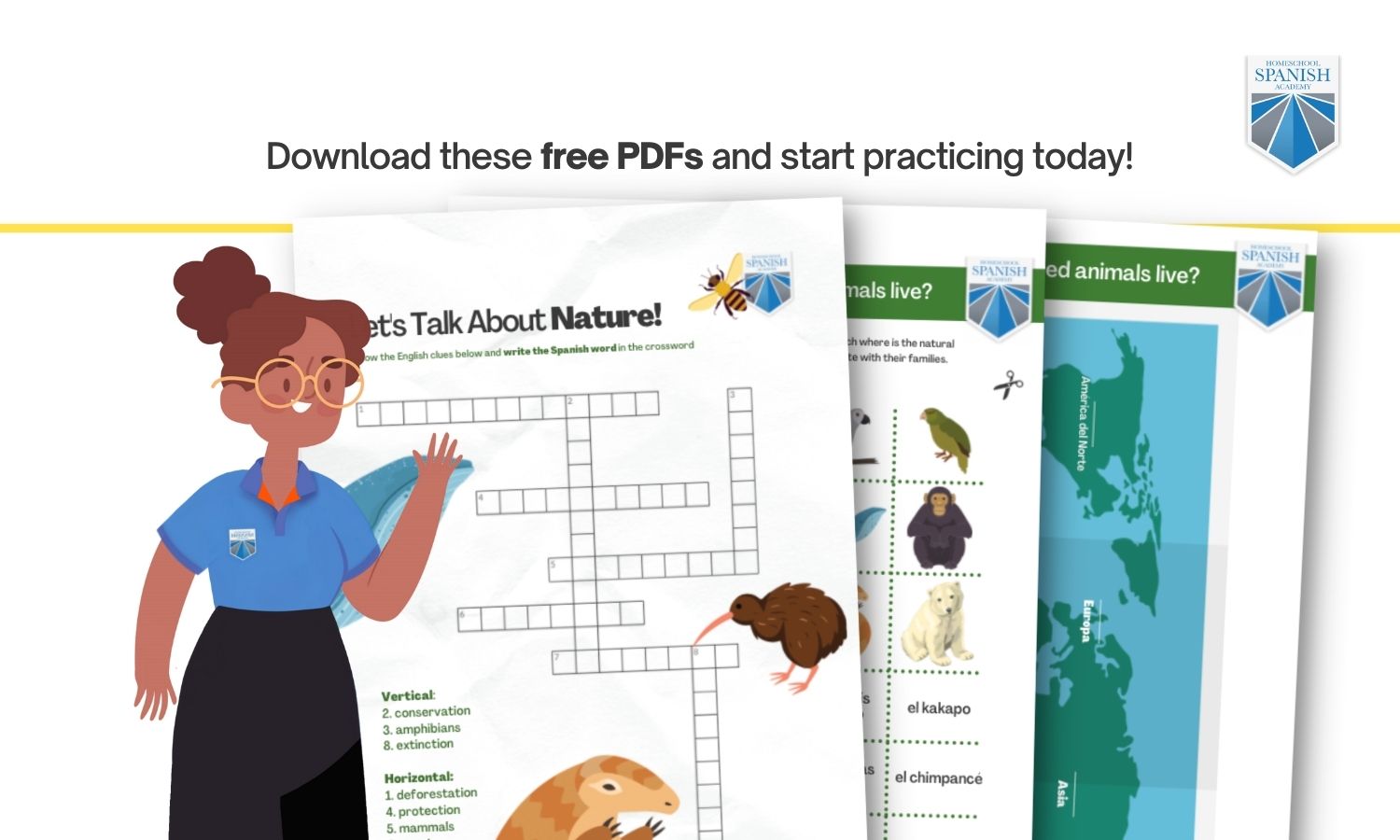 Learn About Endangered Species (Free Spanish Lessons for Kids)