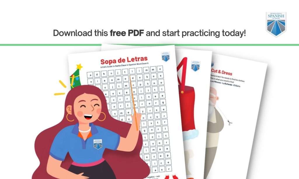 All About Santa Claus! (Free Spanish Lessons for Kids)