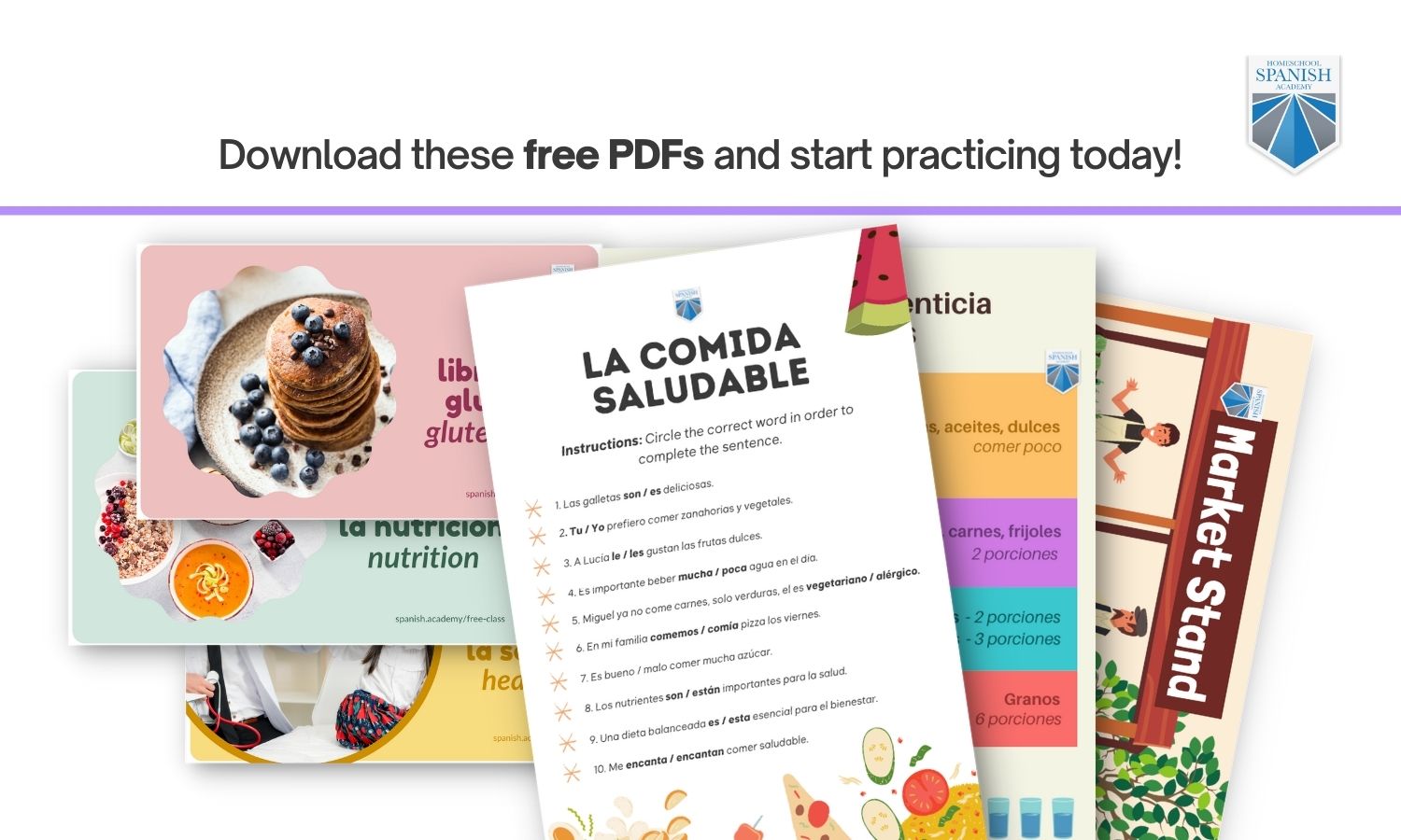 Exploring Health, Fitness, and Nutrition (Free Spanish Lessons for Kids)