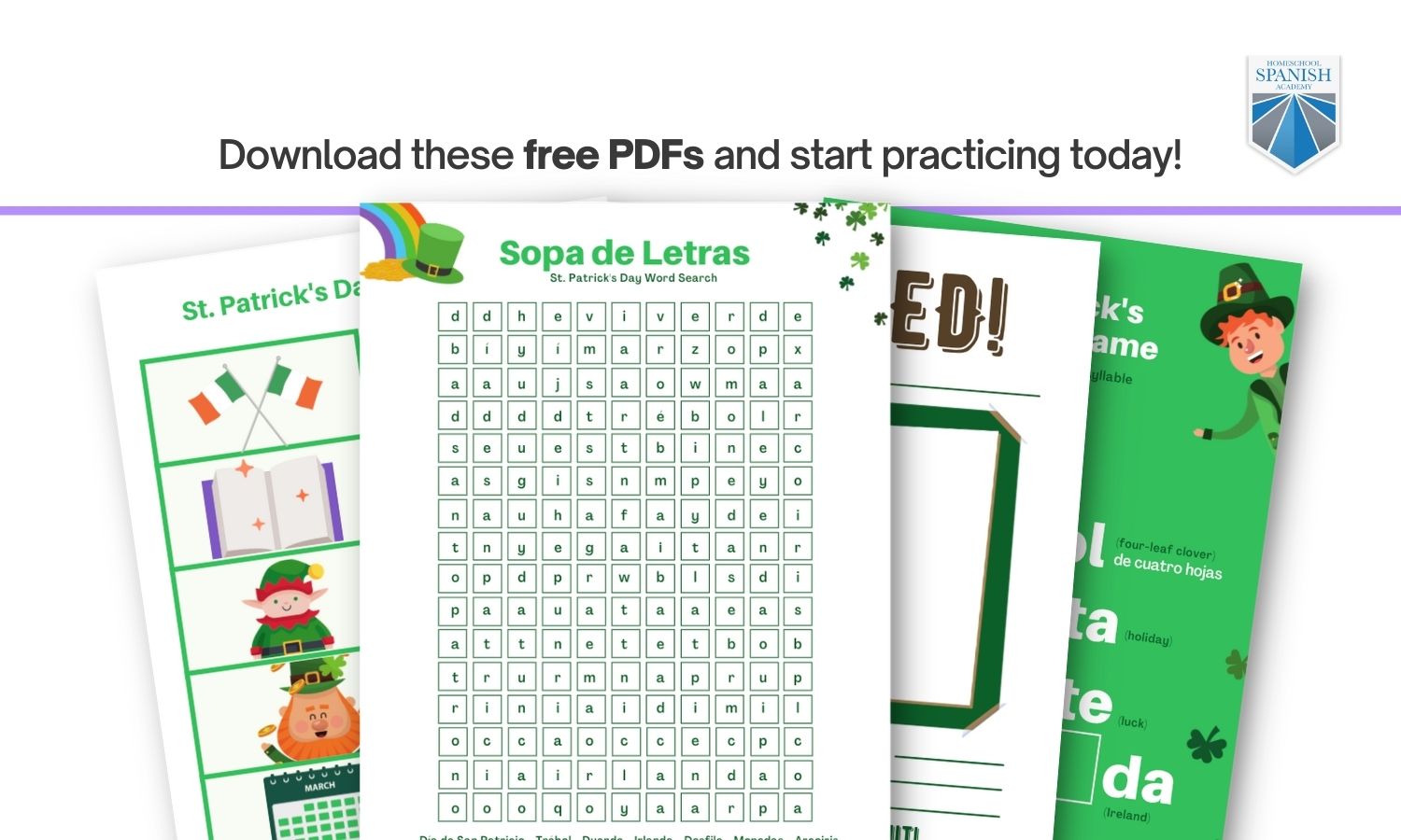 St. Patrick's Day (Free Spanish Lessons for Kids)