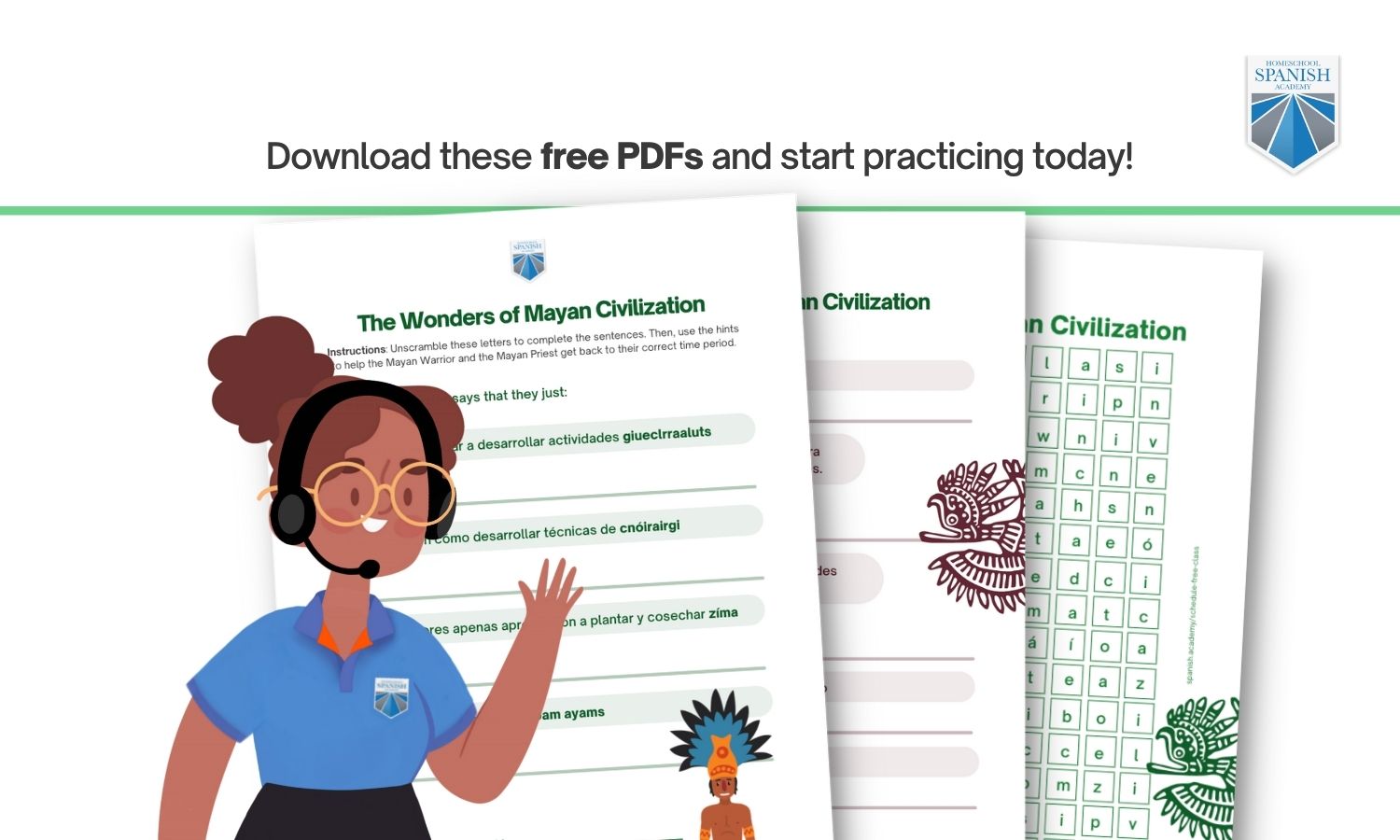 The Wonders of Mayan Civilization (Free Spanish Lessons for Kids)