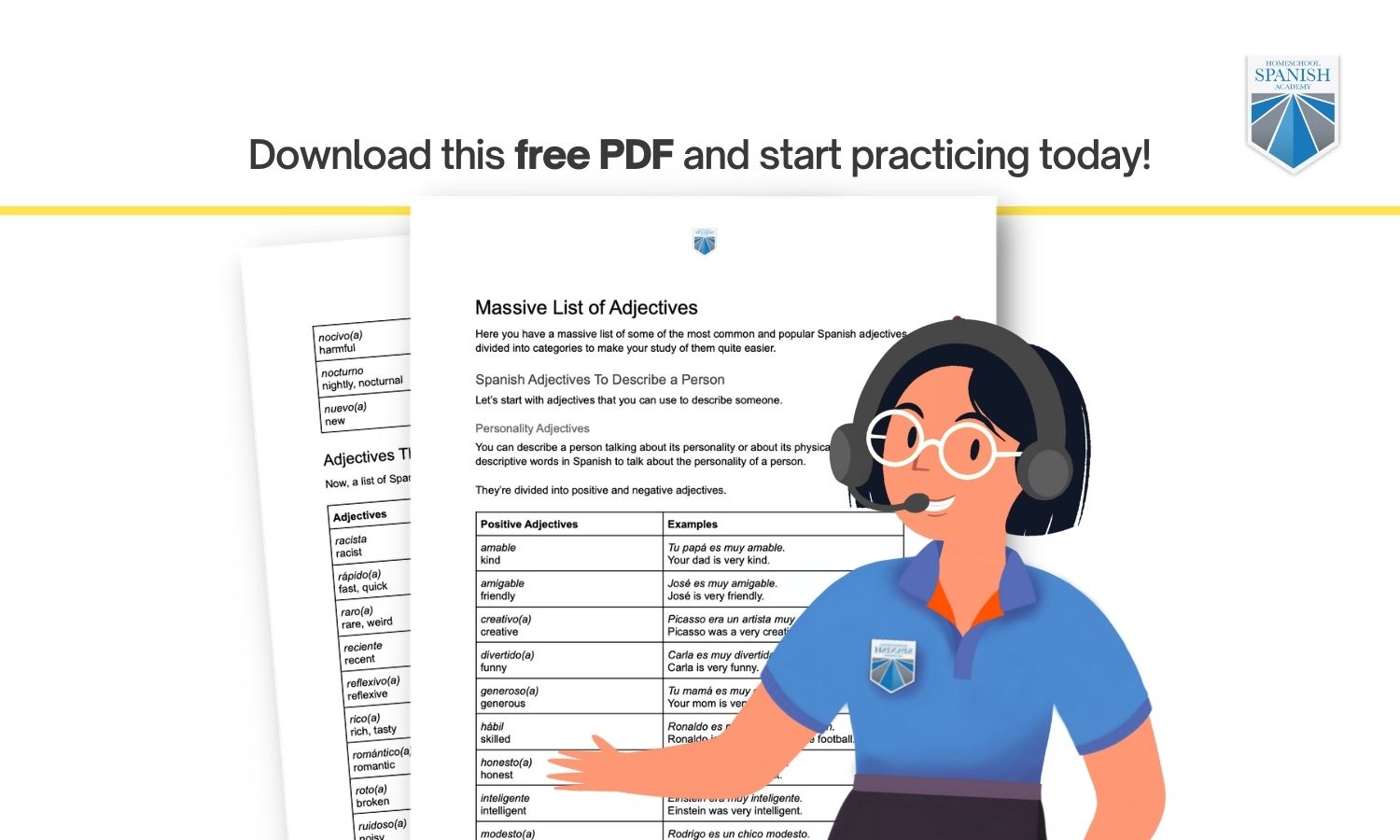 A Massive List of Spanish Adjectives and How To Use Them