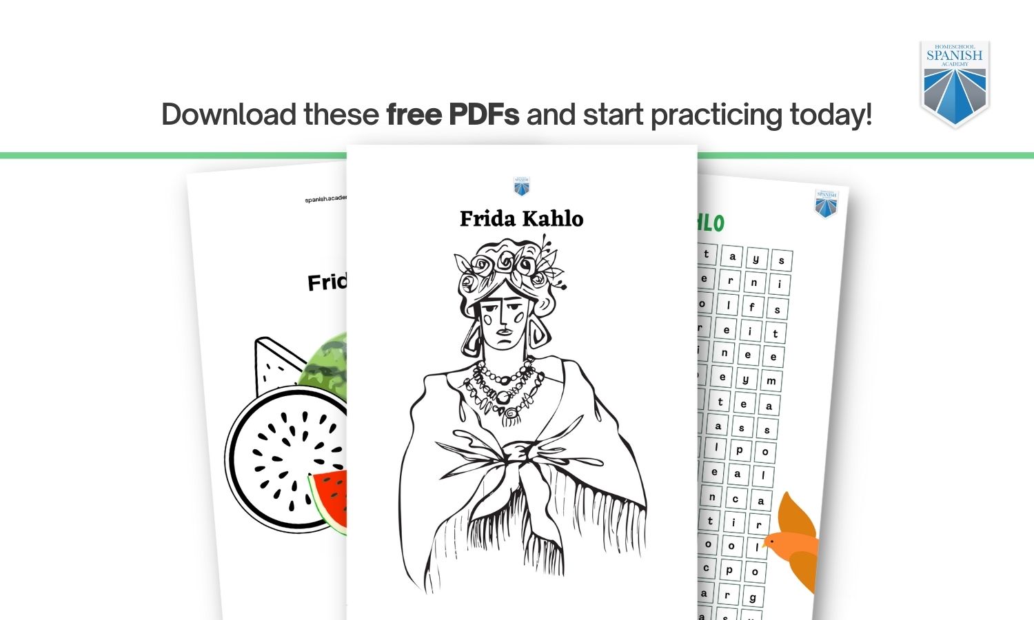 Frida Kahlo's Biography (Free Spanish Lessons for Kids)