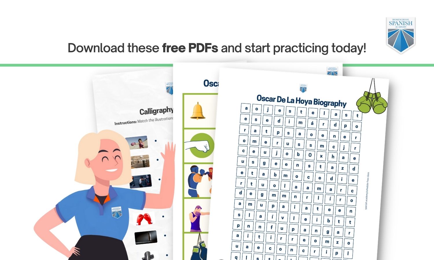 Oscar De La Hoya Biography (Free Spanish Lessons for Kids)