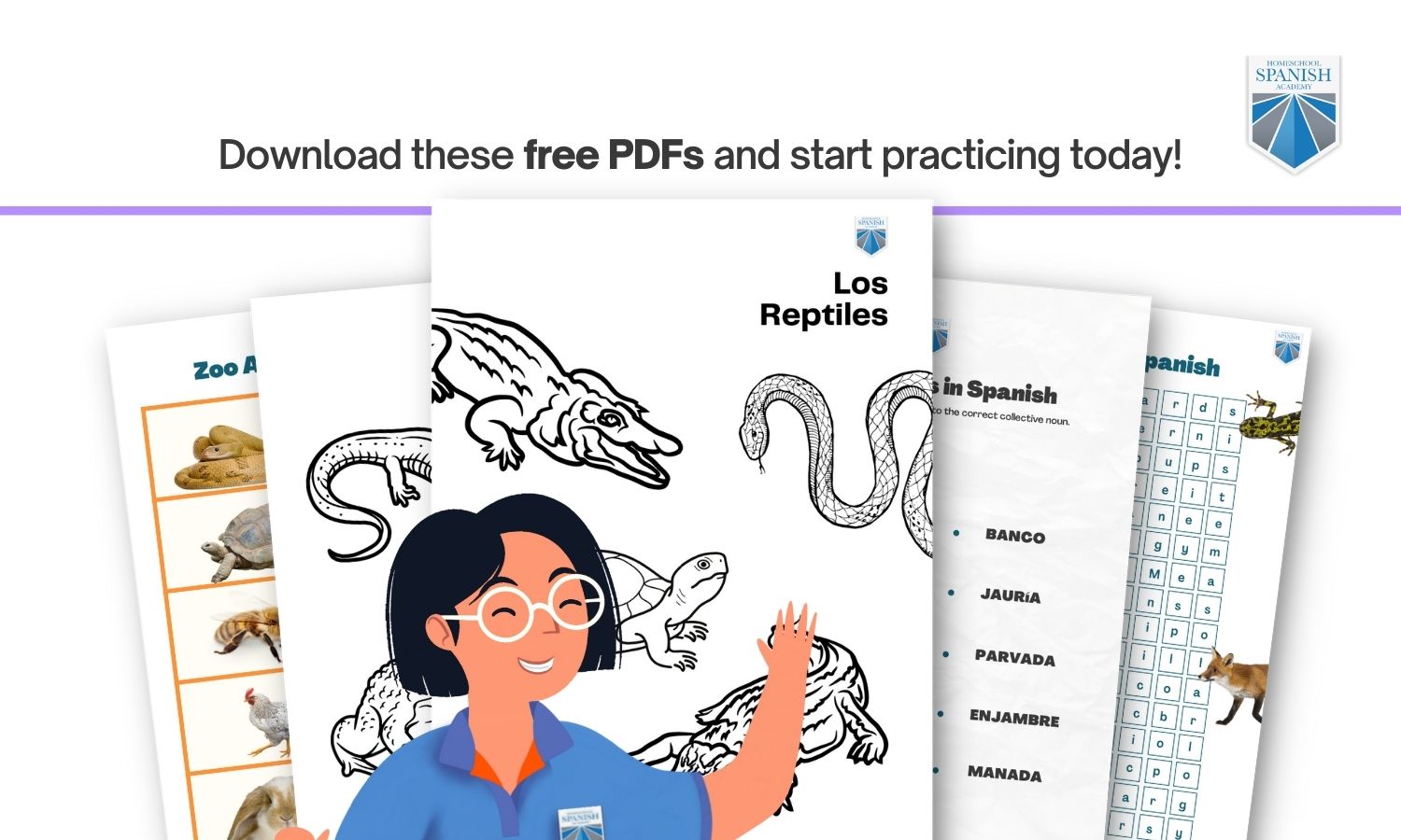 Zoo Animals in Spanish (Free Spanish Lessons for Kids)